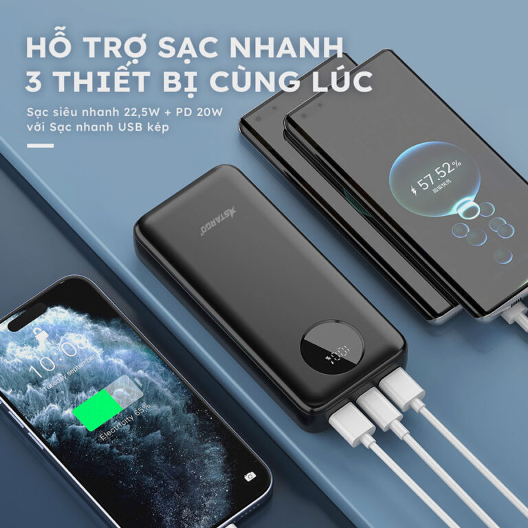 Sạc dự phòng hiệu StarGO STAR X2 Lite 20000mAh 22.5W + PD20W - StarGO ...