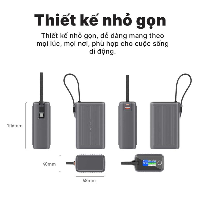 Sạc dự phòng StarGO HyperCharge 100W 25000mAh - StarGO Việt Nam